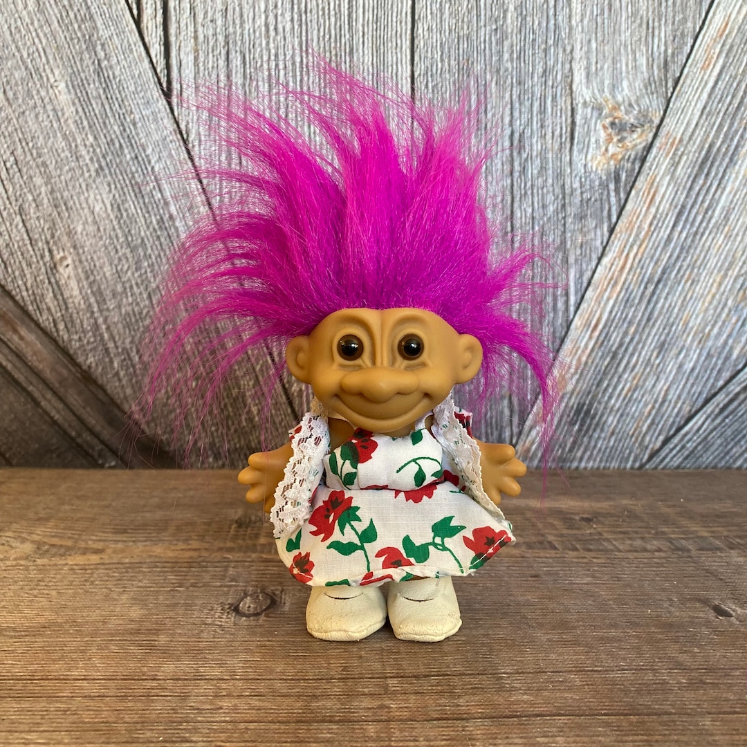 Vintage Troll Doll {cute Vintage Russ Berrie Girl Troll With Hair ...