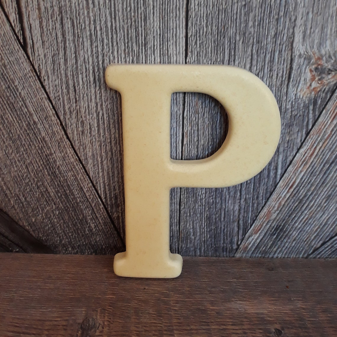 Vintage Letter P Old Sign off White Large 8 Inch Plastic - Etsy