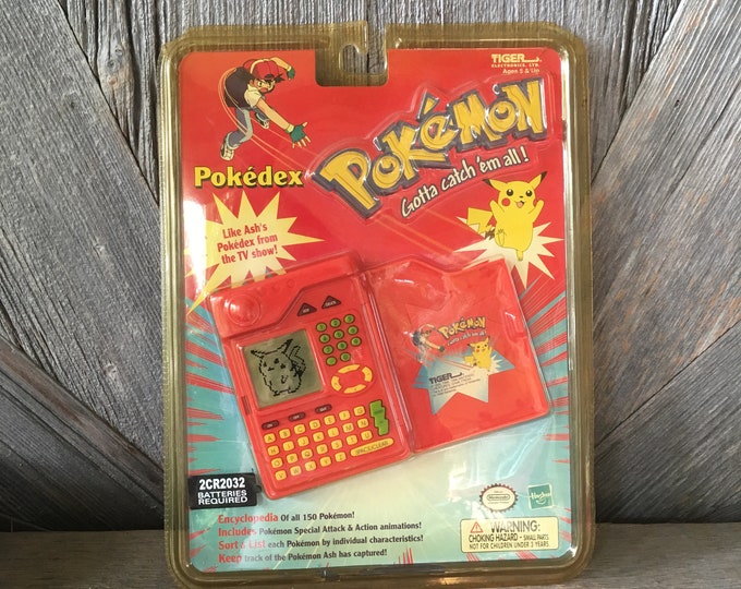 Pokedex Vintage Pokemon Pokedex 90s Hasbro Nintendo Tiger Electronics ...