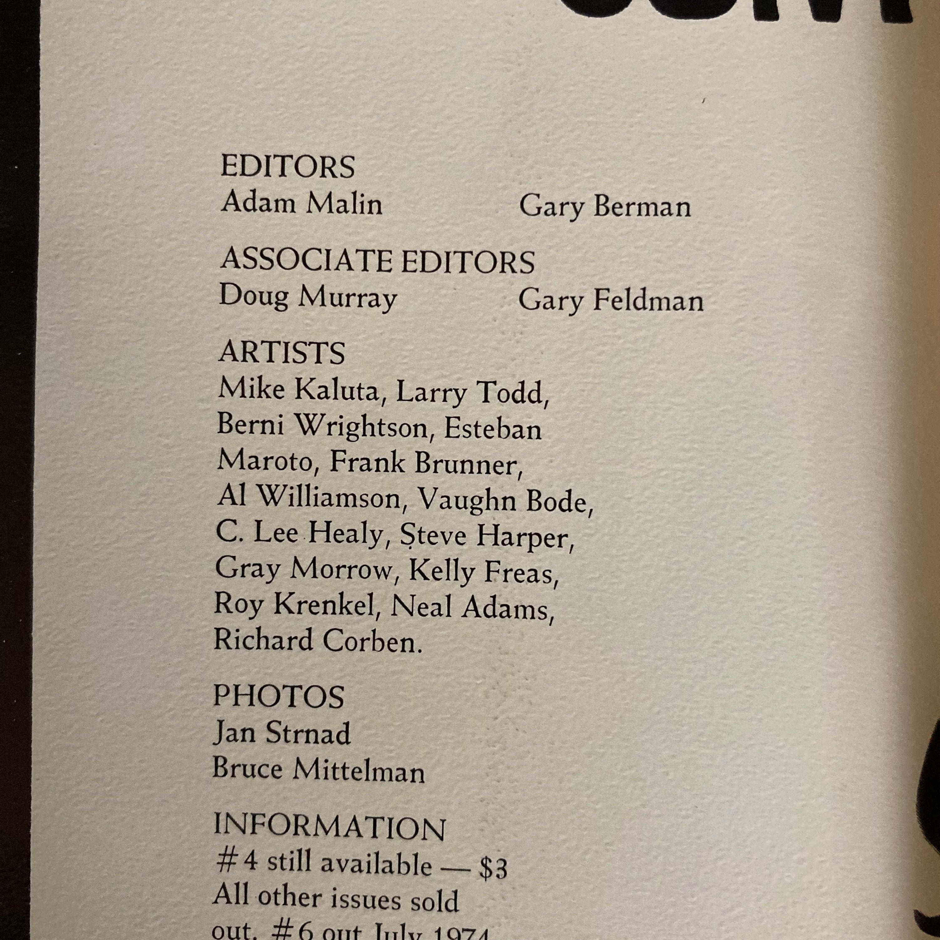 Vintage Infinity Five 1973 Magazine Summer 1973 5 Prozine - Etsy