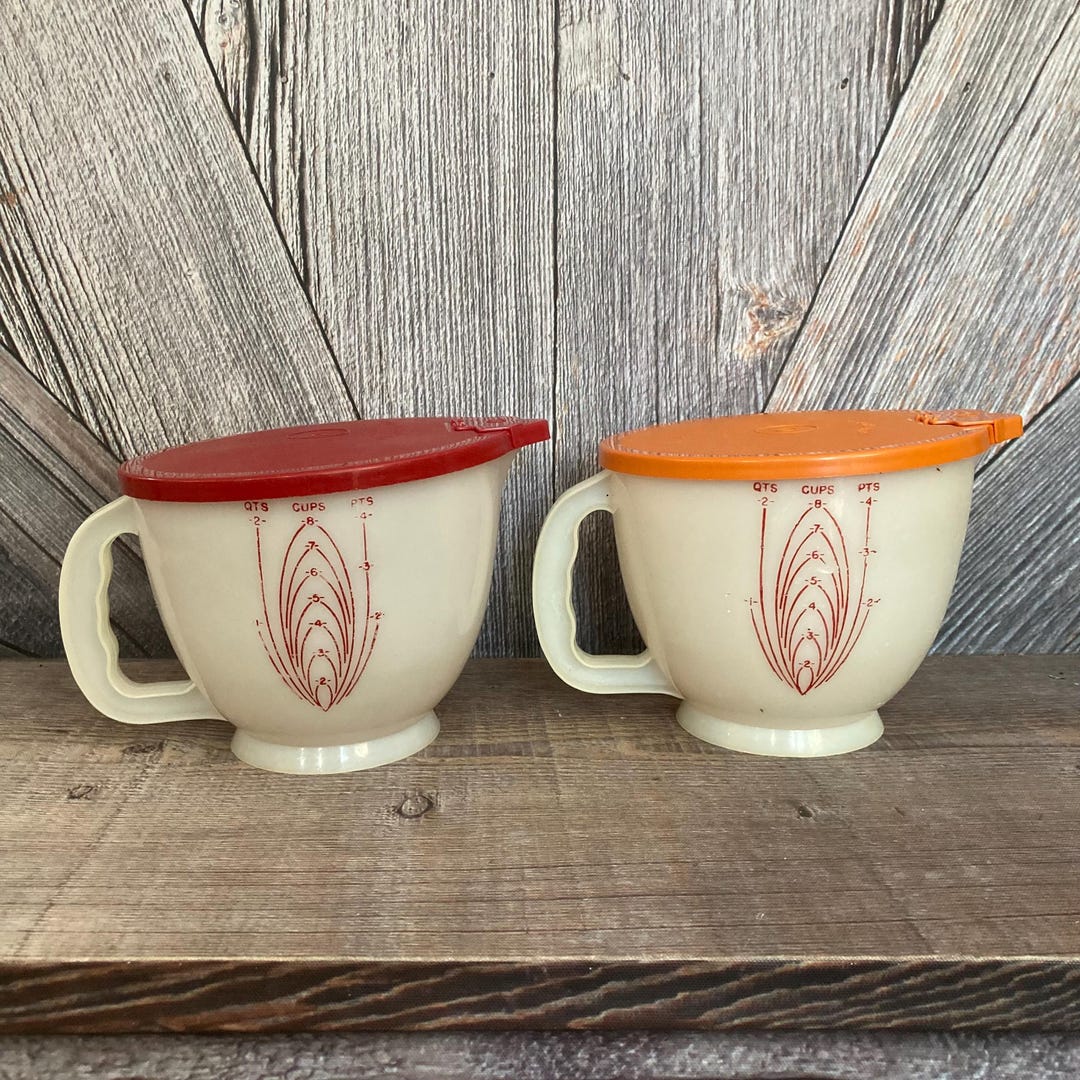 Vintage Tupperware Measuring Cup {plastic Tupper Ware Mix and Store ...