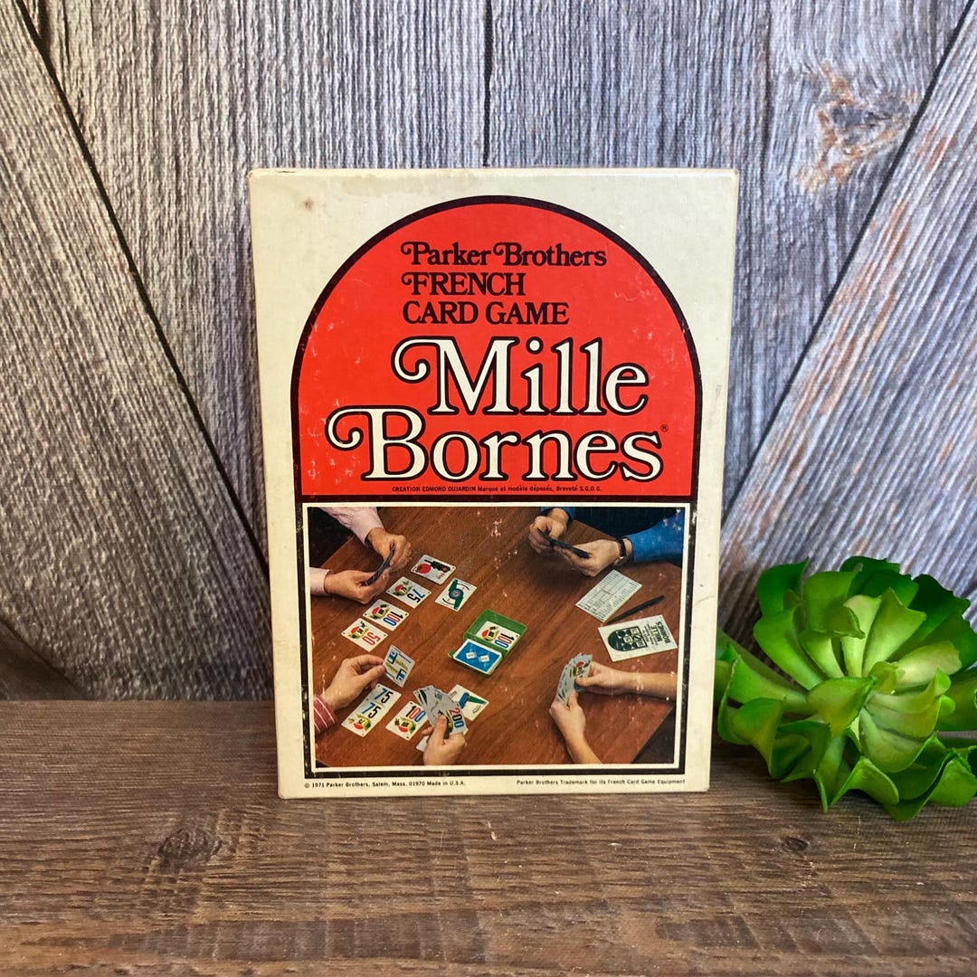 Vintage Mille Bornes French Card Game 1971 Parker Brothers Game ...