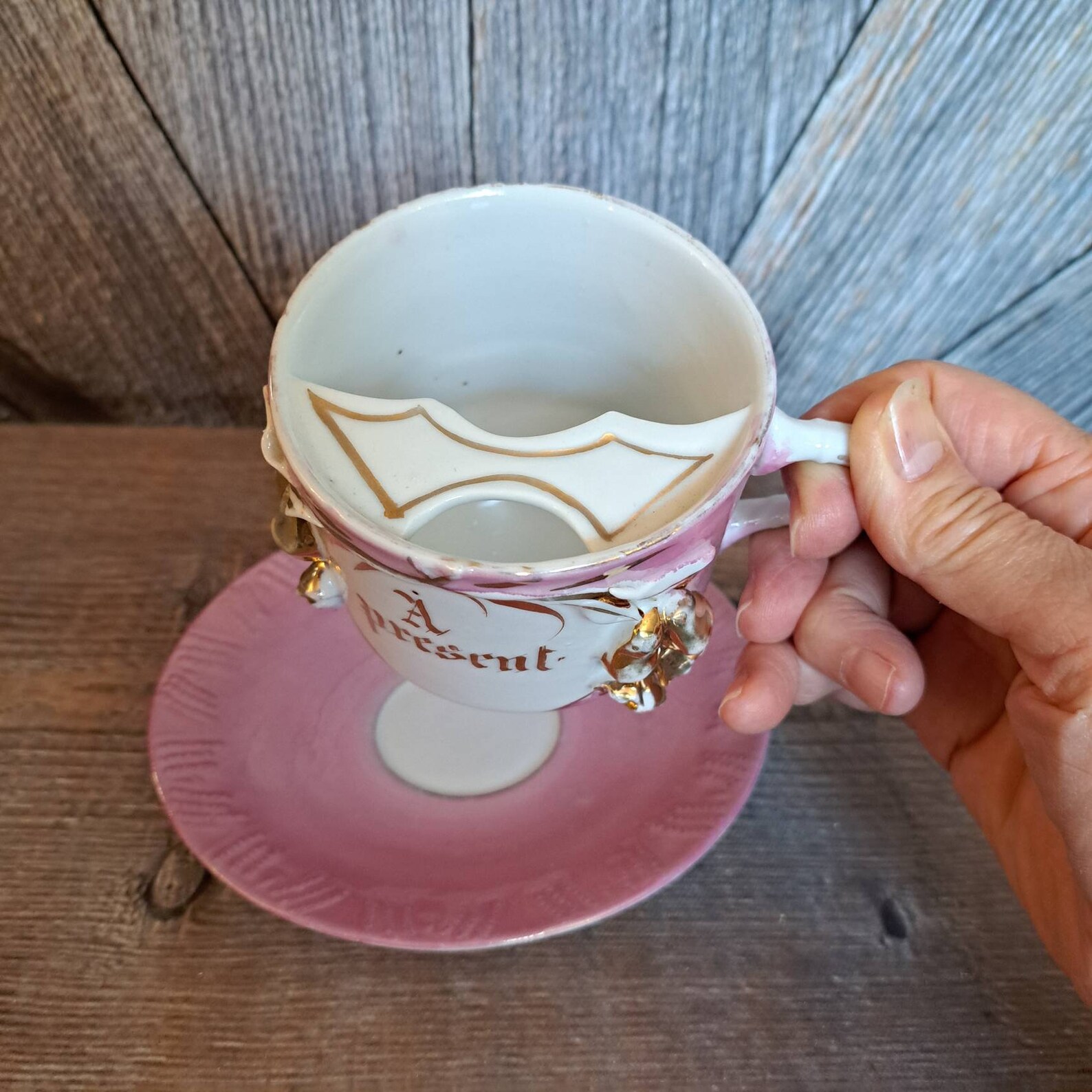 Ironic Vintage Mustache Moustache Cup and Saucer Victorian - Etsy