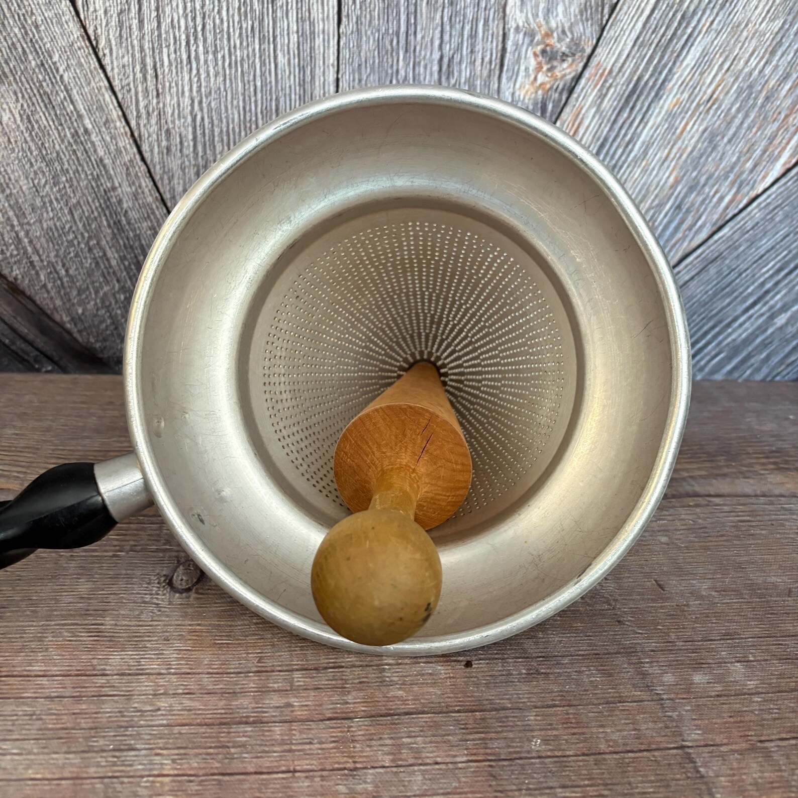 Vintage Strainer Sieve With Pestle Can Canning Applesauce Two Piece ...