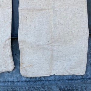 Vintage Washed and Ironed Unprinted Cotton Muslin Sack (group of 2) 60s ...