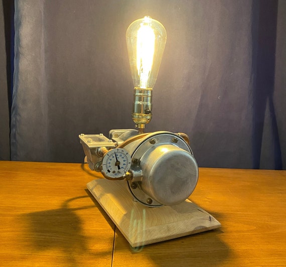 Industrial Repurposed Lamps Industrial Lamp, Upcycled Steampunk,