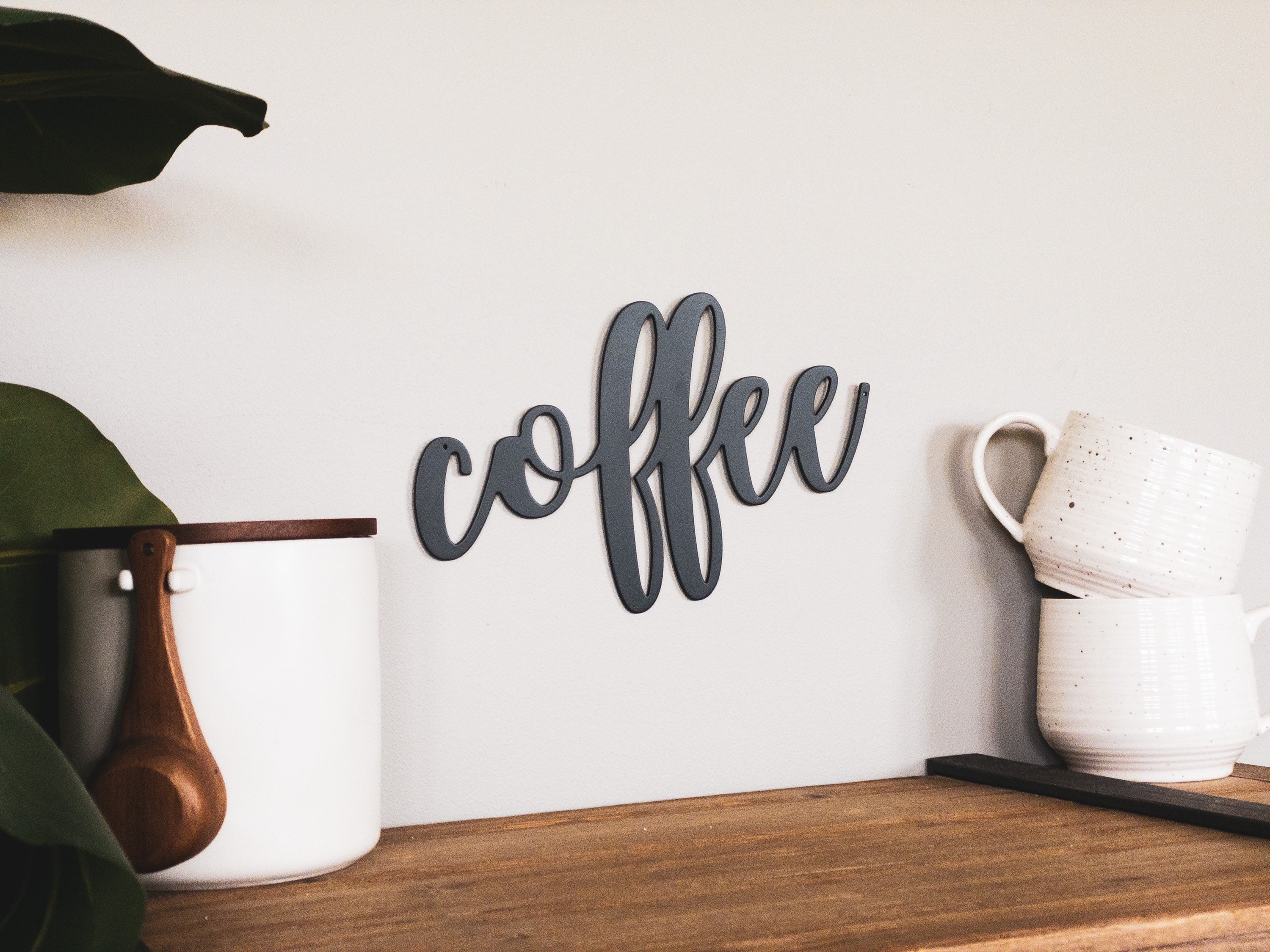 Coffee Sign Metal Coffee Bar Sign Coffee Sign for Kitchen - Etsy