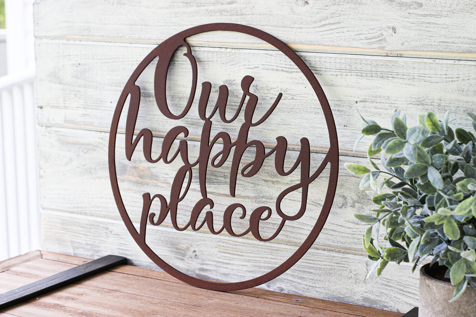 Our Happy Place Metal Wall Sign Metal Wall Sign for Home - Etsy Canada