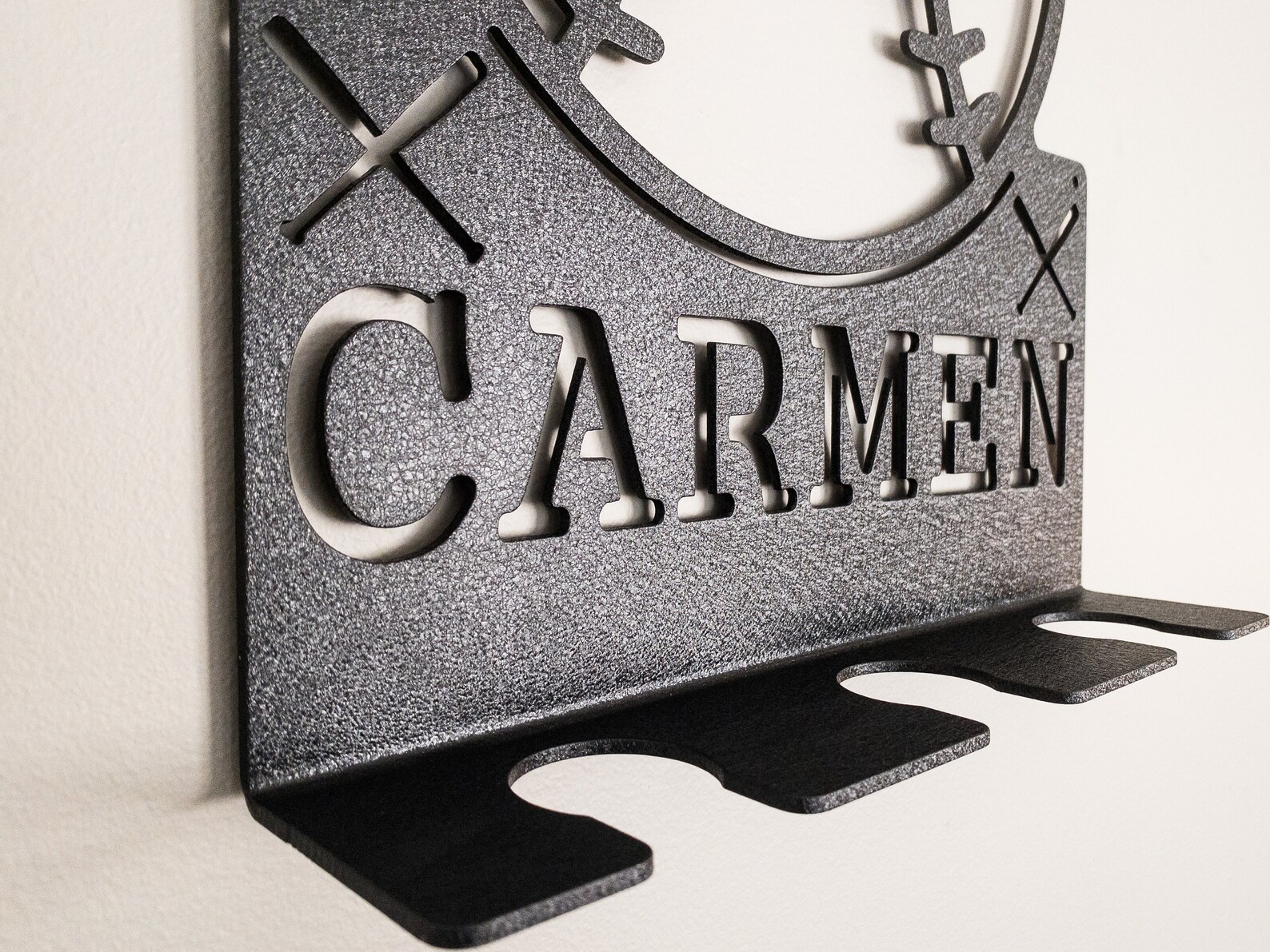 Custom Baseball Bat Holder Wall Mount Bat Organizer Metal - Etsy