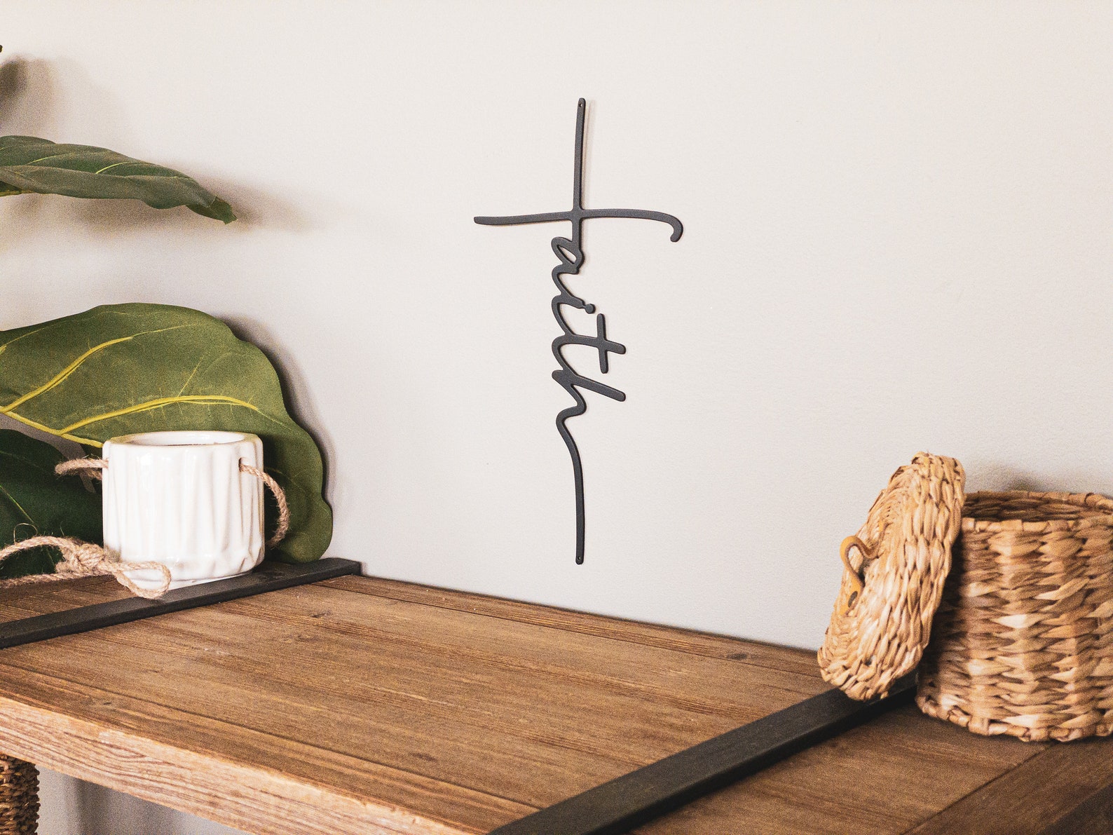 Wall Cross Decor Metal Faith Cross Cross Wall Sign Cross - Etsy