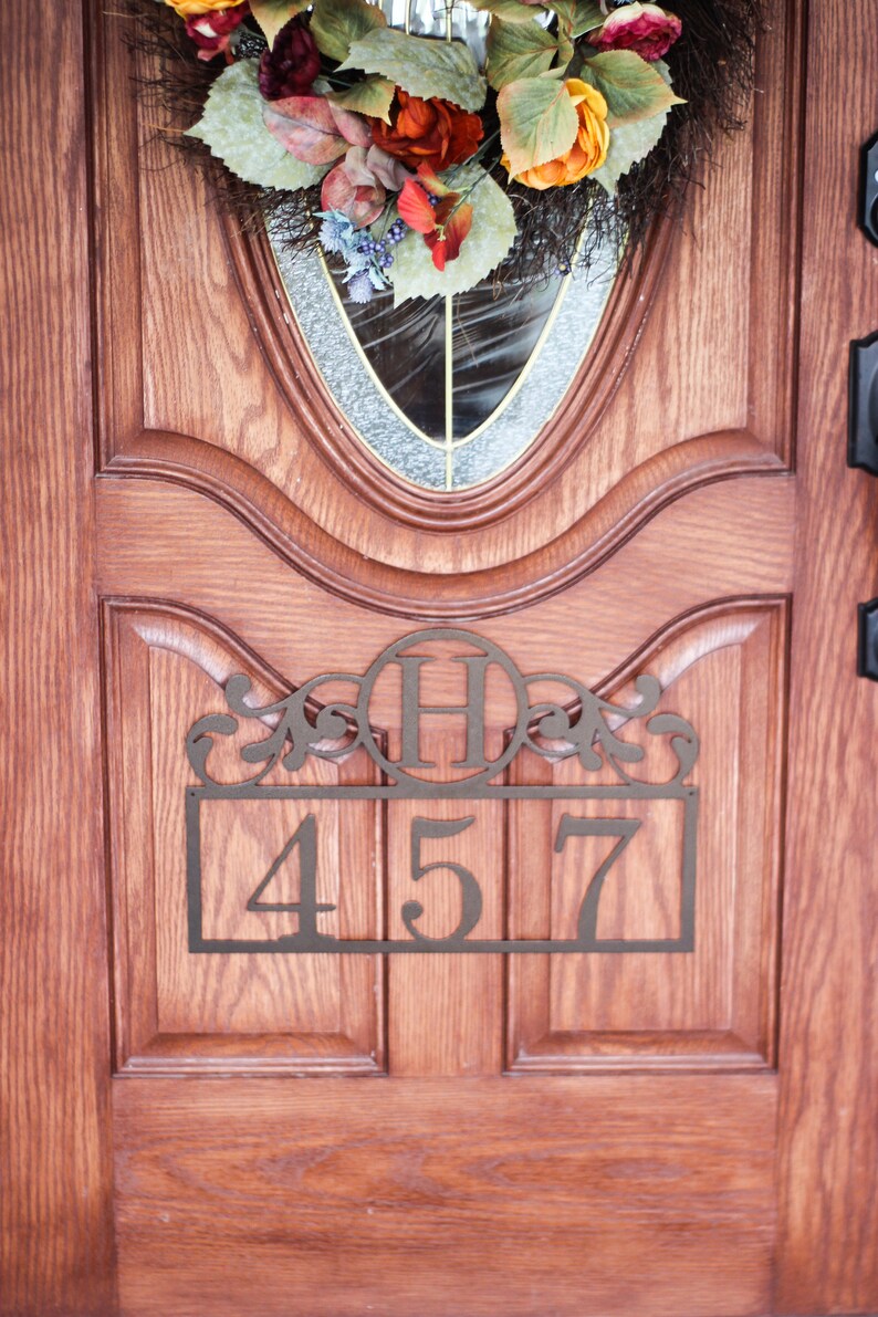 Metal House Numbers Metal Address Sign Metal Address - Etsy
