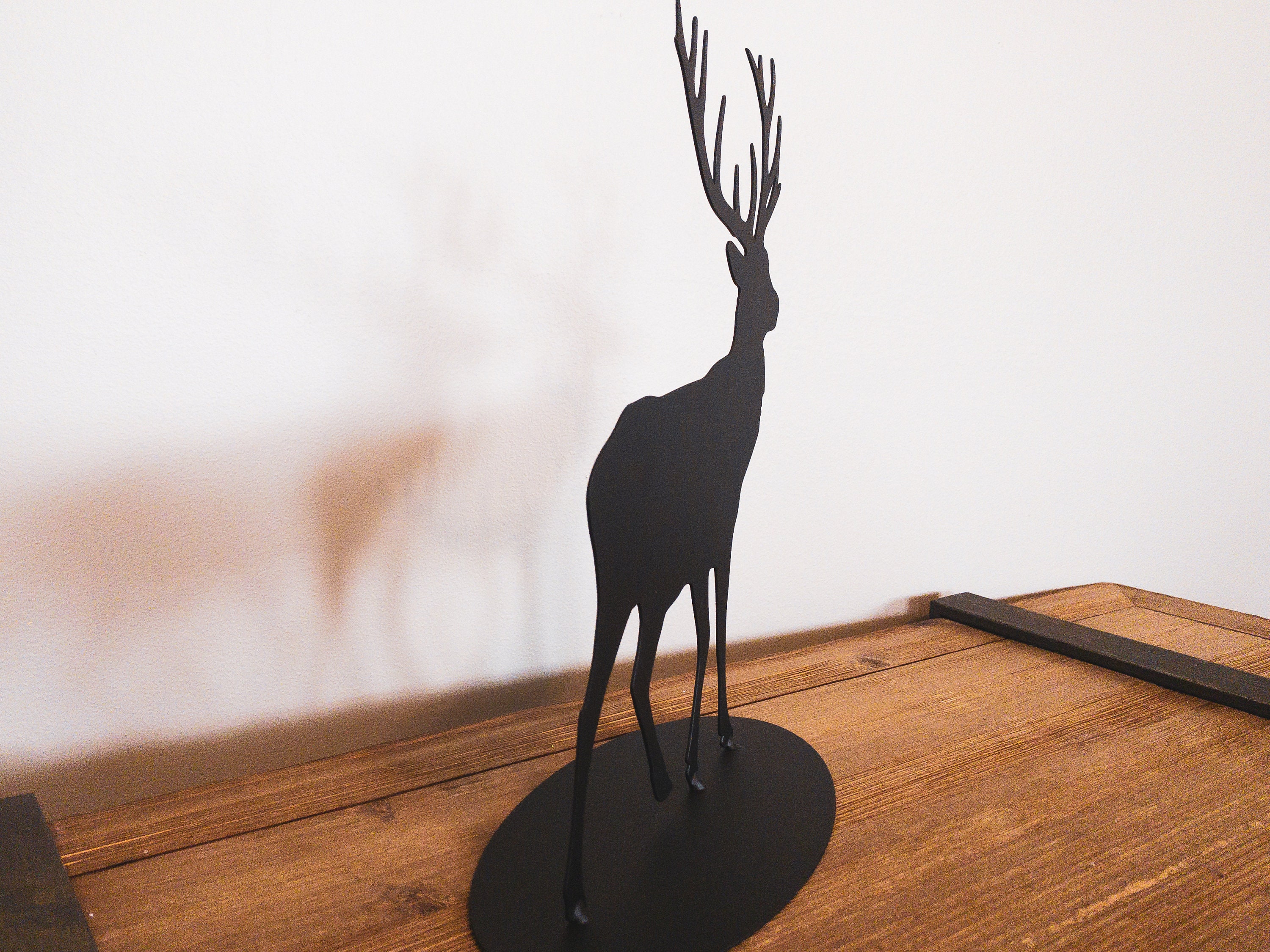 Rustic Metal Deer Steel Reindeer Winter Decor Christmas - Etsy