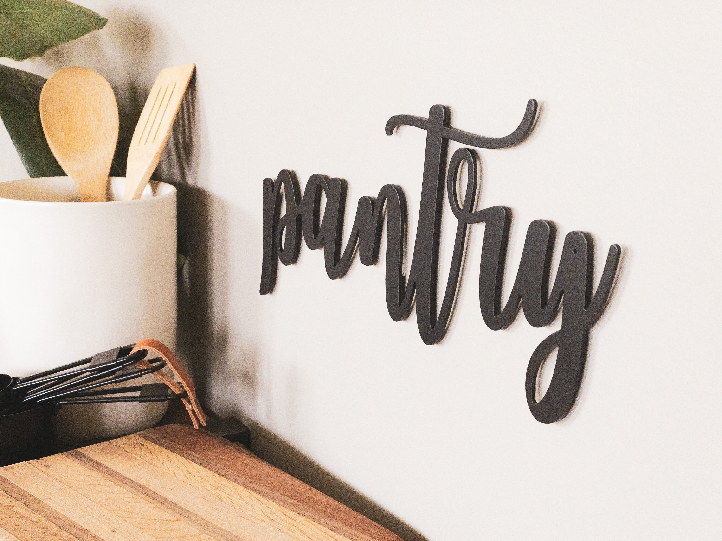 Pantry Sign Metal Wall Sign Metal Word Farmhouse Home - Etsy