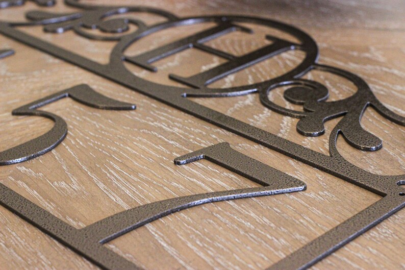 Metal House Numbers Metal Address Sign Metal Address - Etsy