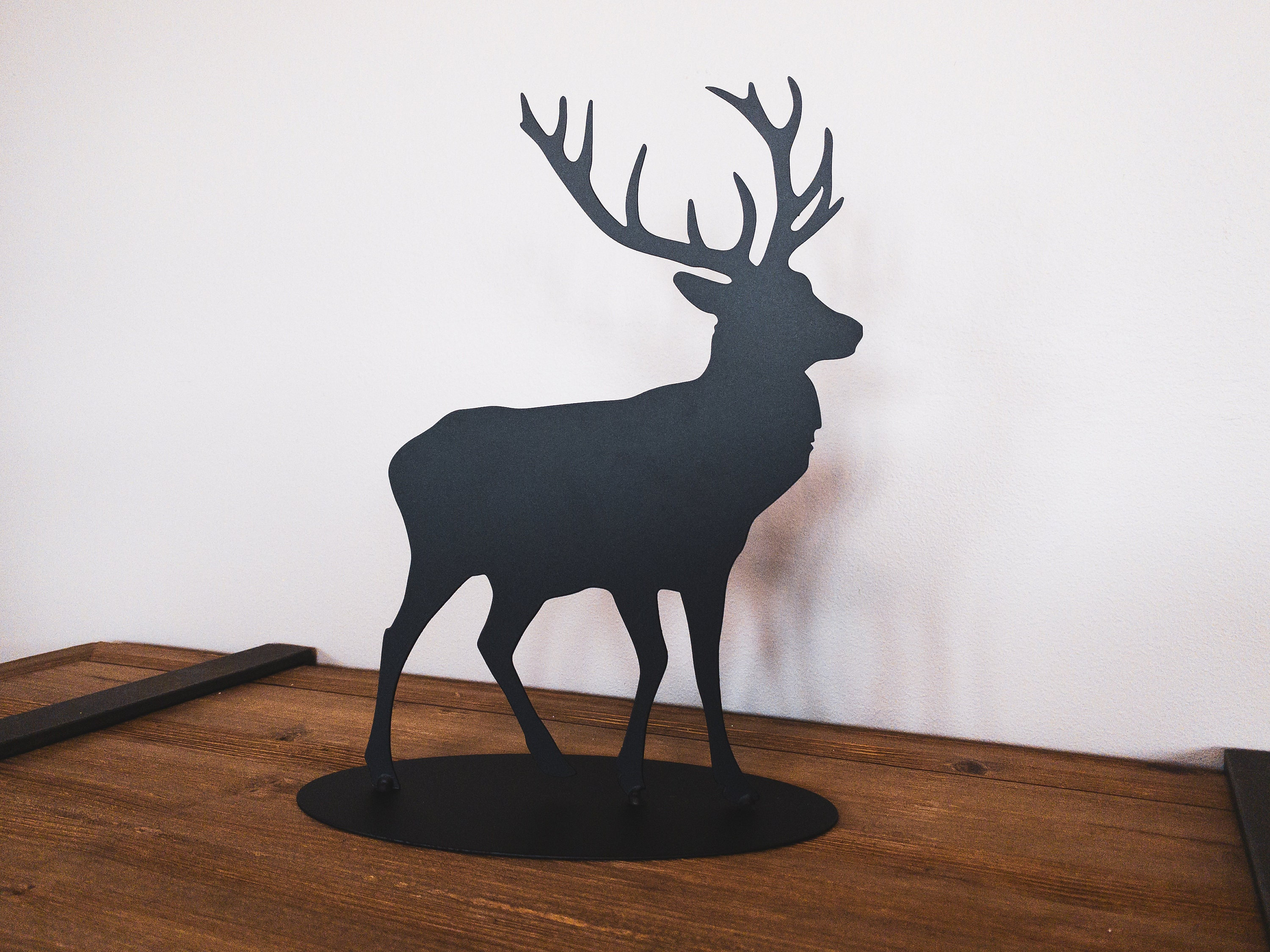 Rustic Metal Deer Steel Reindeer Winter Decor Christmas - Etsy