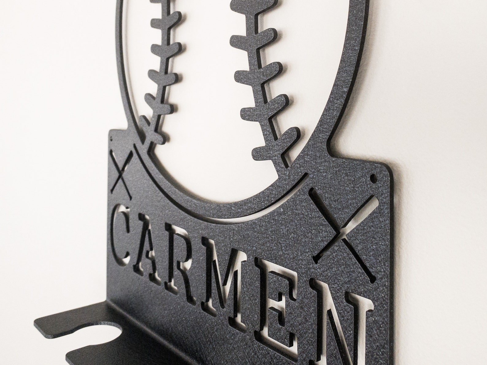 Custom Baseball Bat Holder Wall Mount Bat Organizer Metal - Etsy