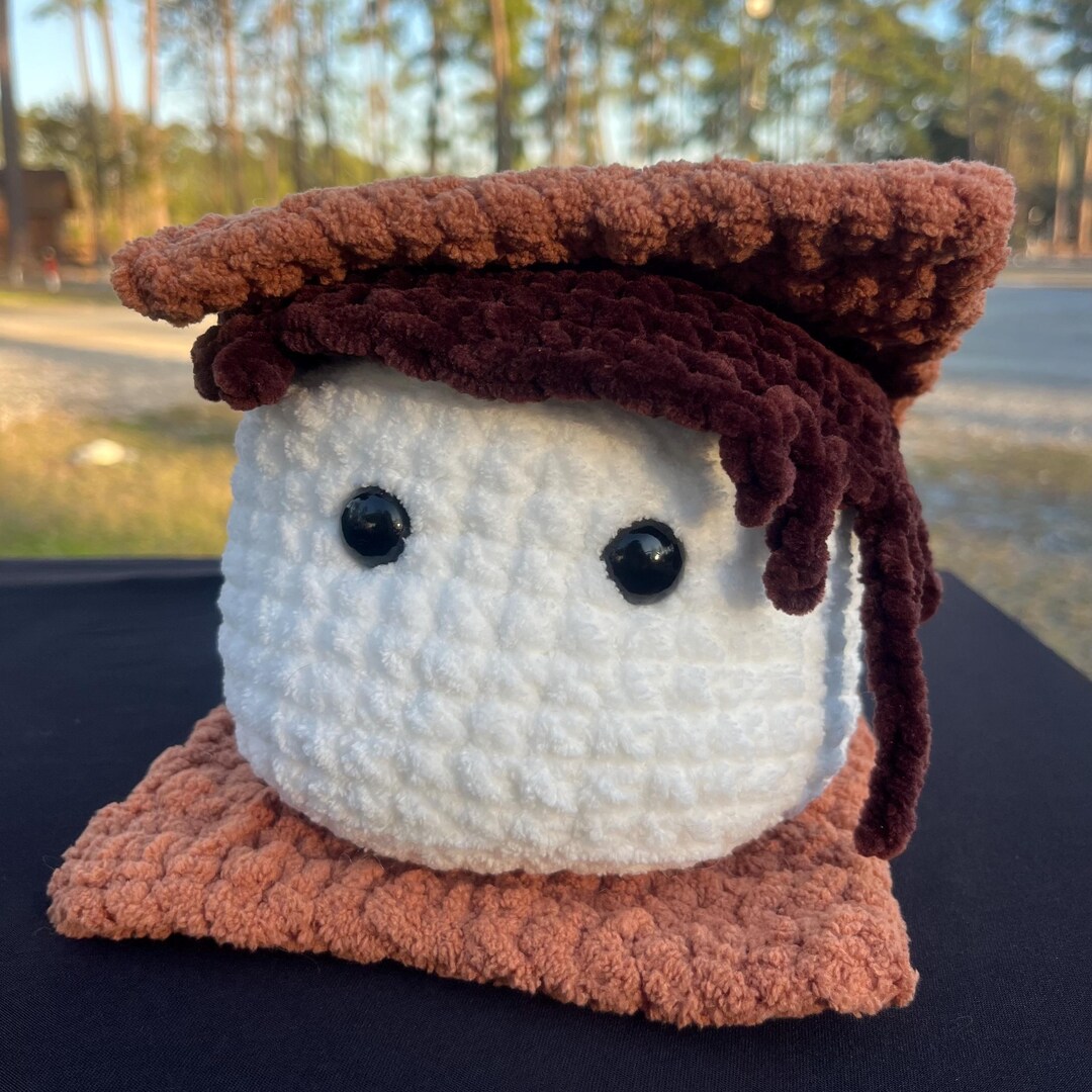 Handmade S'more Plushie - Cute Marshmallow, Chocolate, and Graham ...