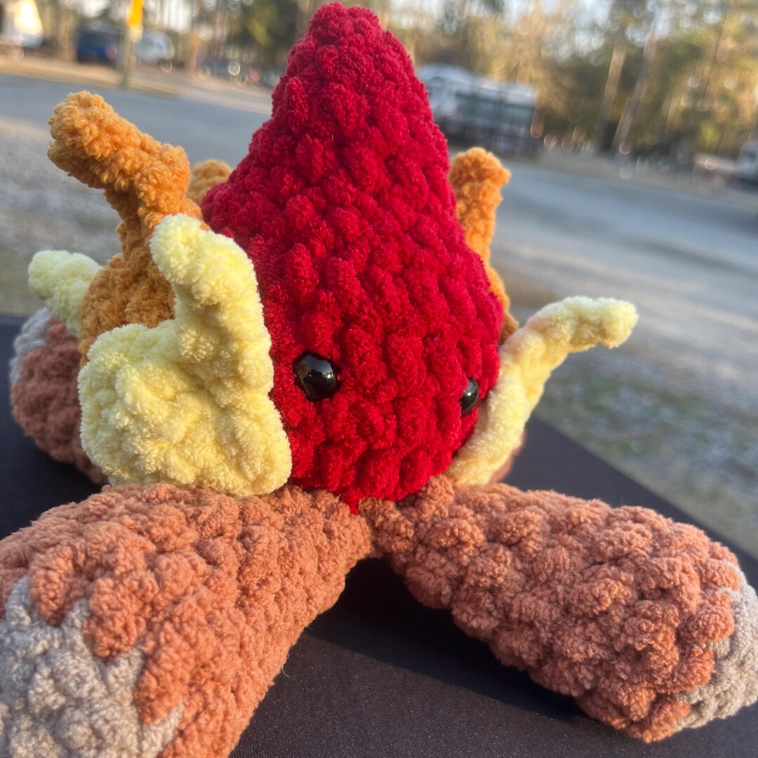 Handmade Campfire Plushie Toy - Cozy Campfire Decor - Unique Kids Room ...