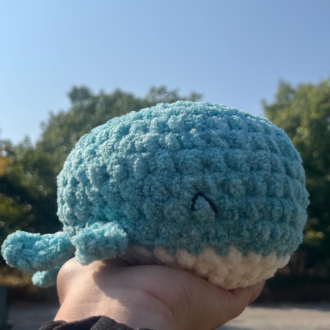 Crochet Whale Plushie Baby Shower Gift Ocean Themed Nursery Decor ...
