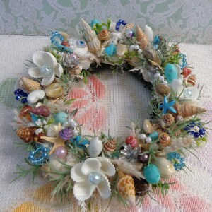 Seashell Seashore 6" Candle Ring-assorted Seashells Candle Ring-beach ...
