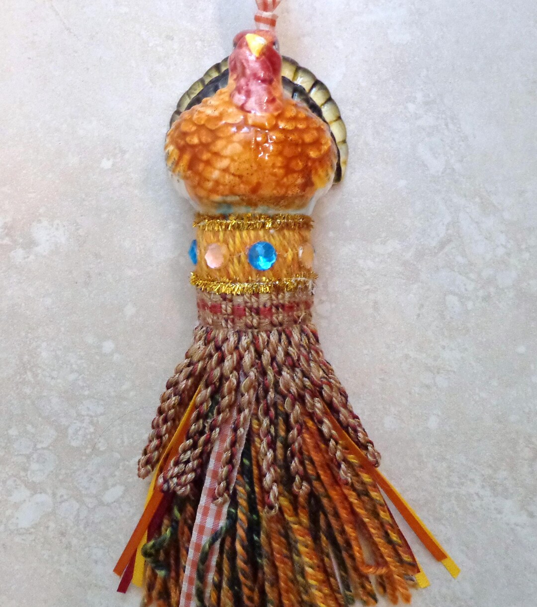 Vintage Saltshaker Turkey Doorknob Tassel Hanger - Etsy