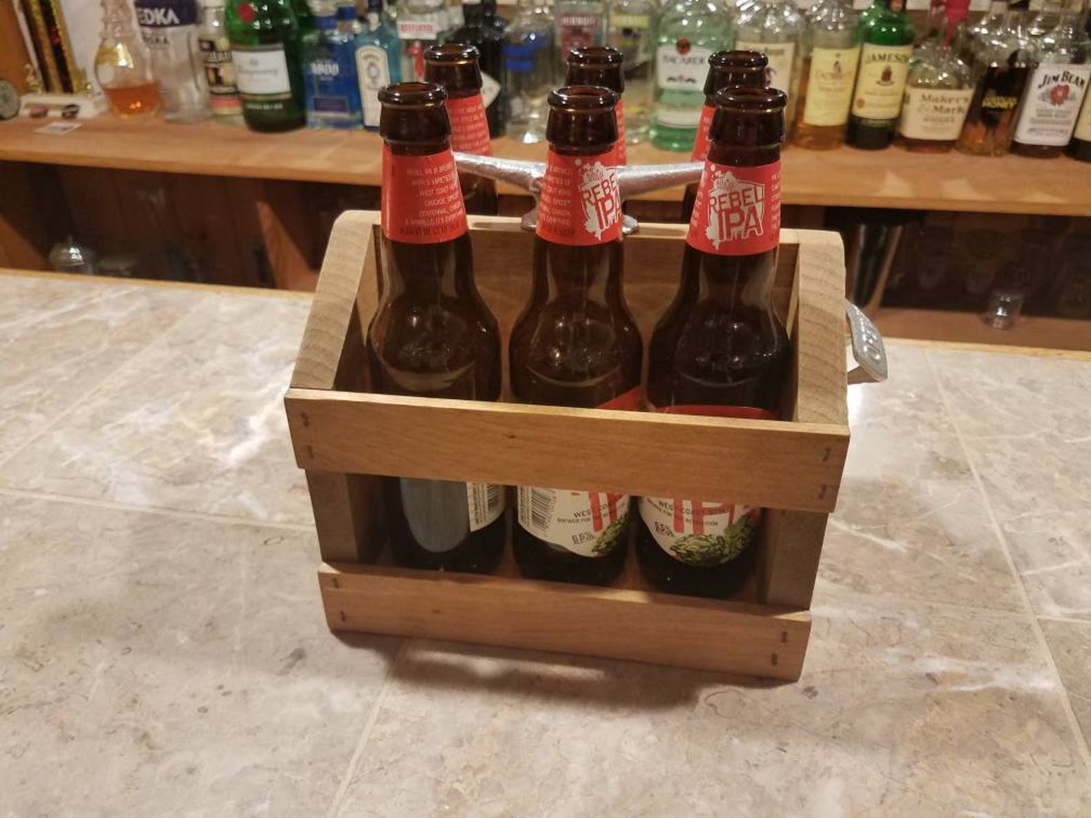 Personalized Handmade Picnic Caddy Father's Day Gift - Etsy