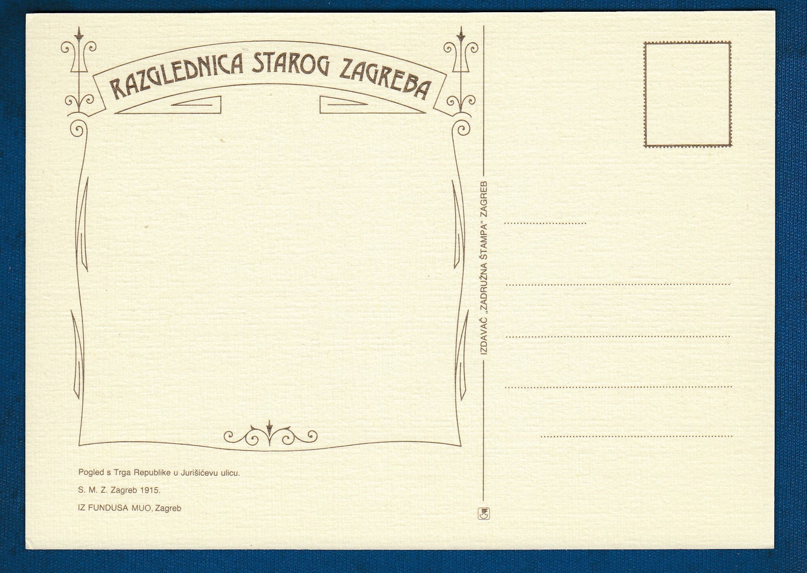 Zagreb Croatia, Vintage Postcard, Carte Postal S.M.Z. Zagreb 1915. - Etsy