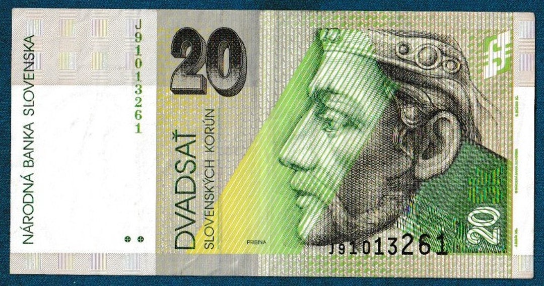 Slovakia Banknote 20 Korun 2001. Original Banknotes - Etsy