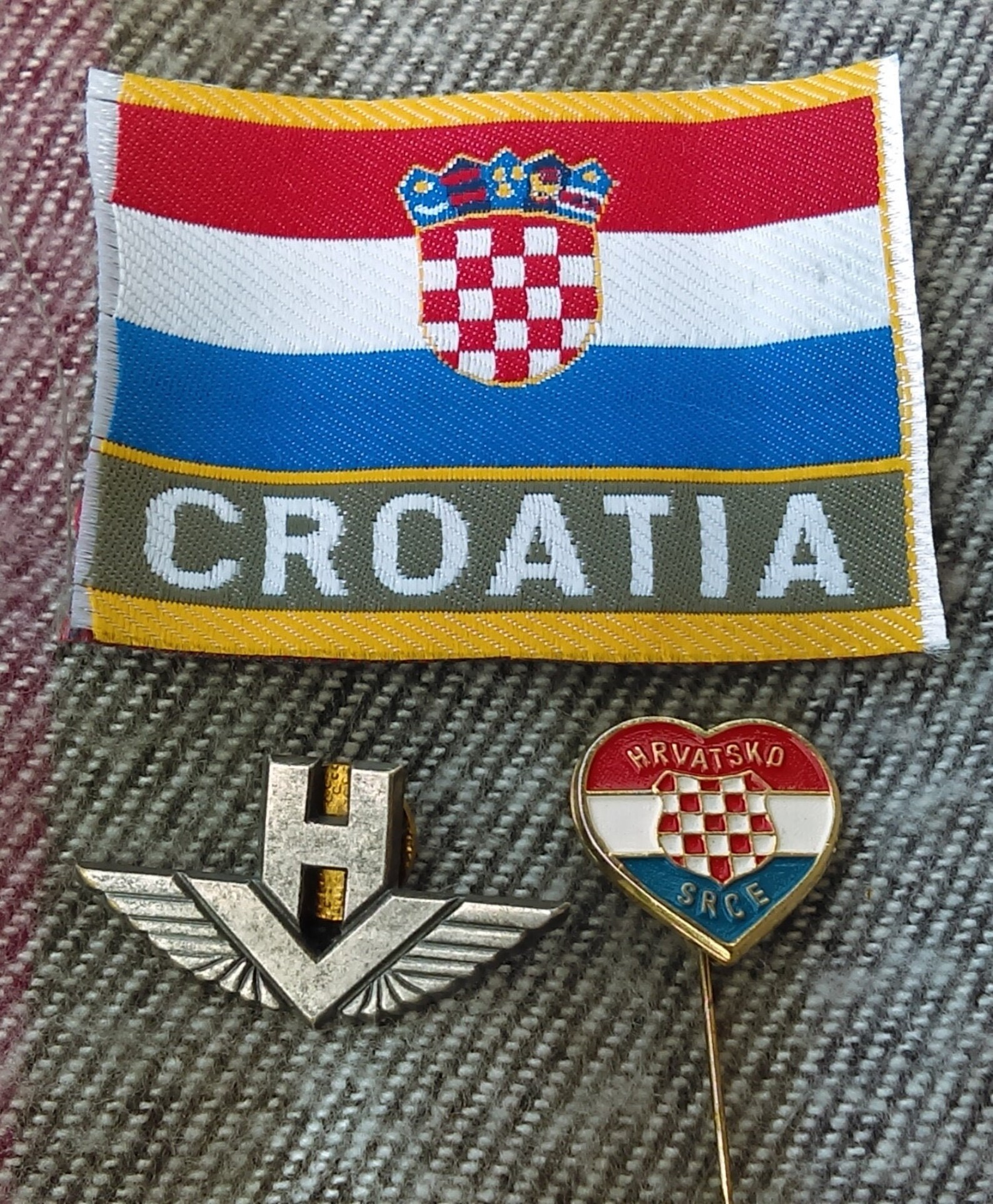 Croatian Armed Forces Metal Collar Insigni Vintage Patch Croatia ...