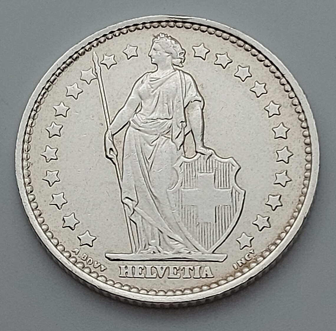 1 Franc / Franken / Franco 1CHF 1966. Silver Coins From - Etsy