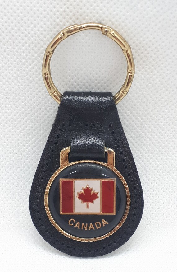 Canada Flag and Coat of Arms Vintage Keychains Keyring | Etsy