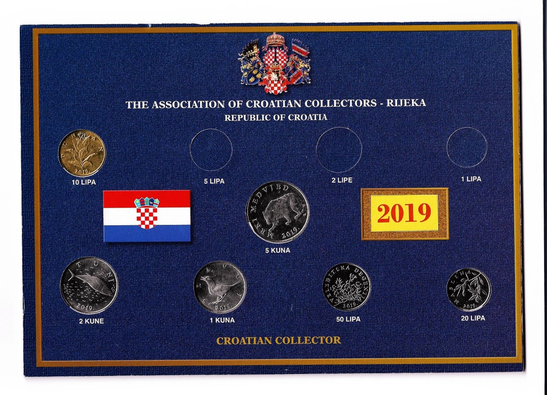 Croatian Coin Set Kune & Lipe - Croatia Croazia Set of 6 Coins 2019. - Etsy