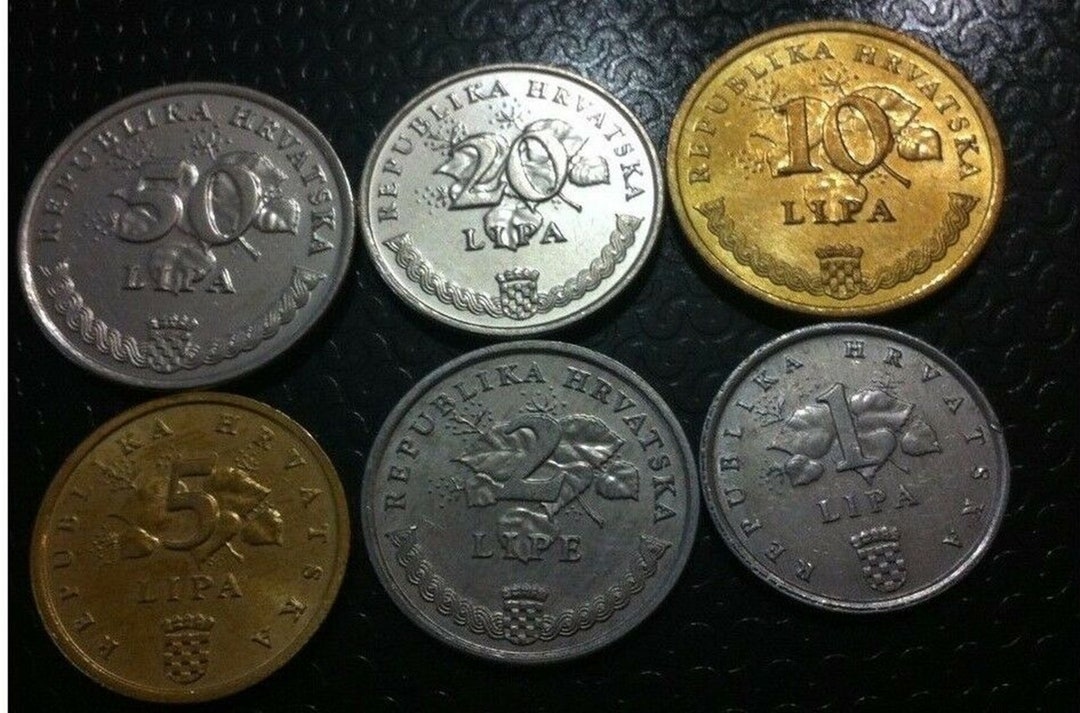 Croatia Hrvatska Lipe, Lipa - Croatia Set of 6 Coins ! - Etsy