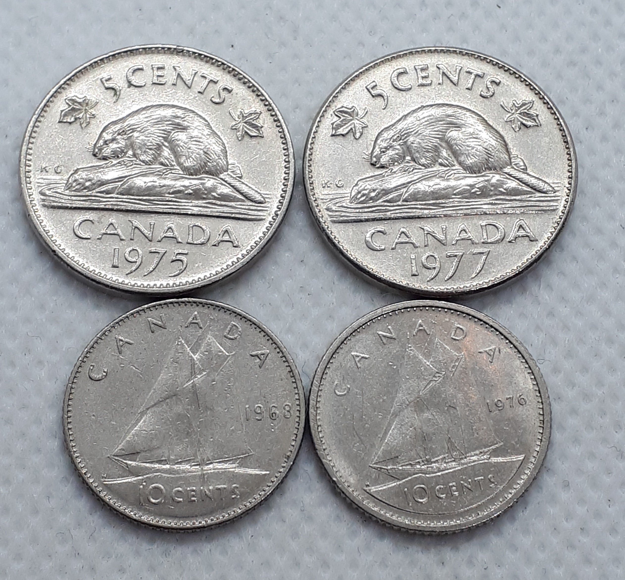 Canada Coin Set 5 Cents 1975 5 Cents 1977 10 Cents 1968 10 Etsy UK Canada Coin Set 5 Cents 1975 5 Cents 1977 10 Cents 1968 10 Etsy UK