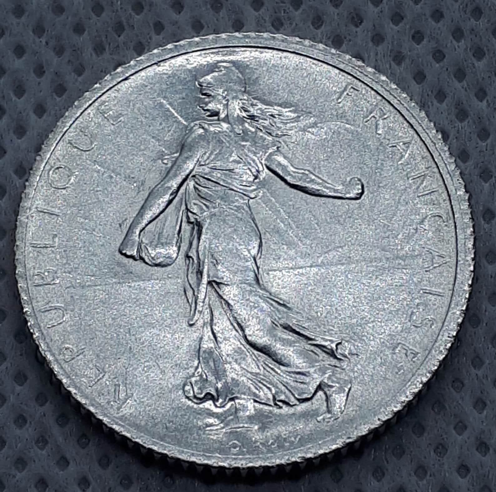 1 Franc 1917. France Silver Coin, REPUBLIQUE FRANÇAISE - Authentic ...