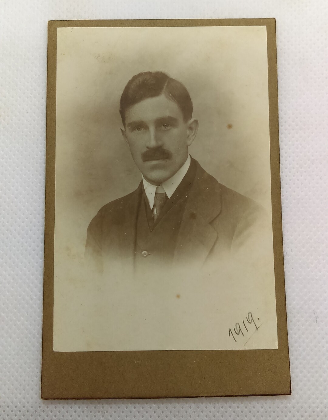 Austria Hungary, Vintage Cabinet Photo 1915. Charming Gentleman With ...