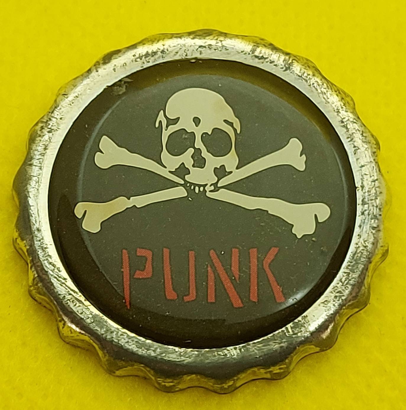 PUNK Corpse Head Punk Pin Punk Badge Bottle Caps - Etsy