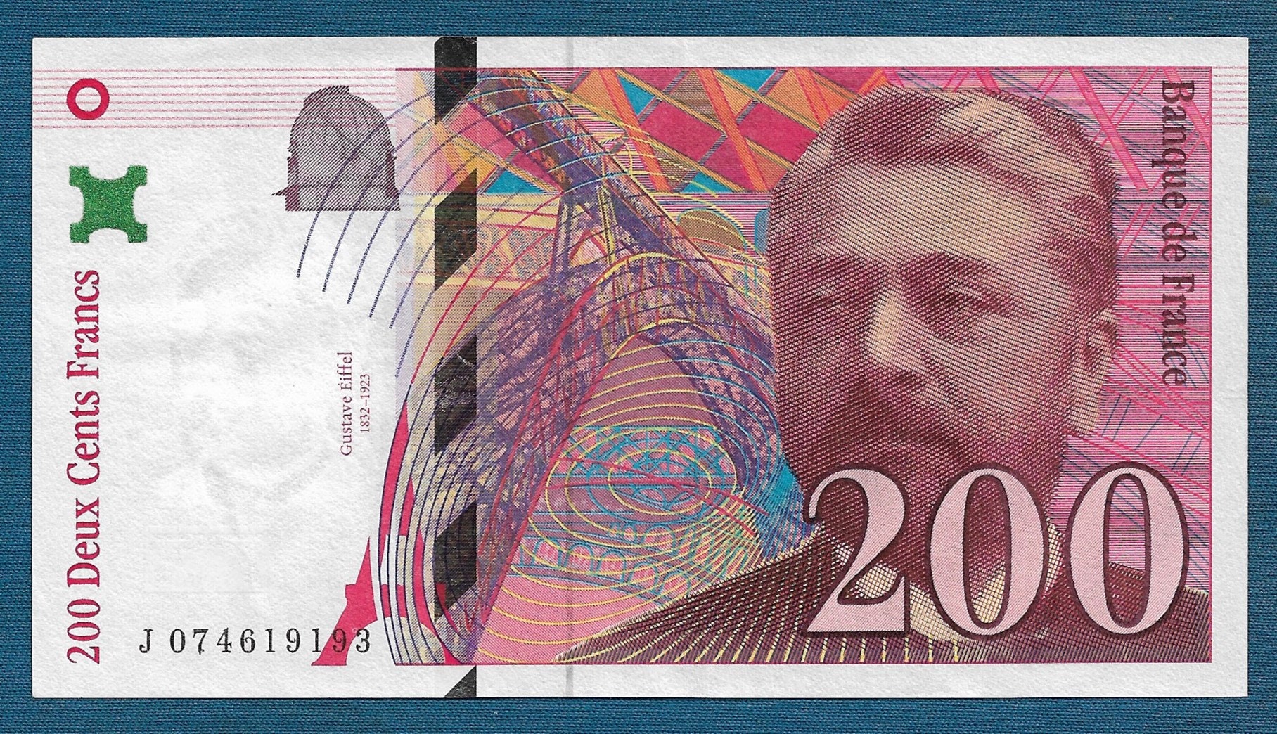 200 Francs 1999. France Banknotes, Banque De France Original Banknotes ...