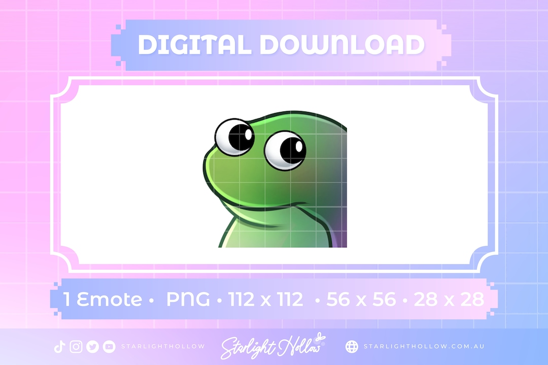 Concerned Frog | Pre-made Emote | Instant Digital Download for Discord ...