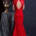 Custom Made to Order Red Open Back Lace Chinese Wedding Tea Ceremony ...