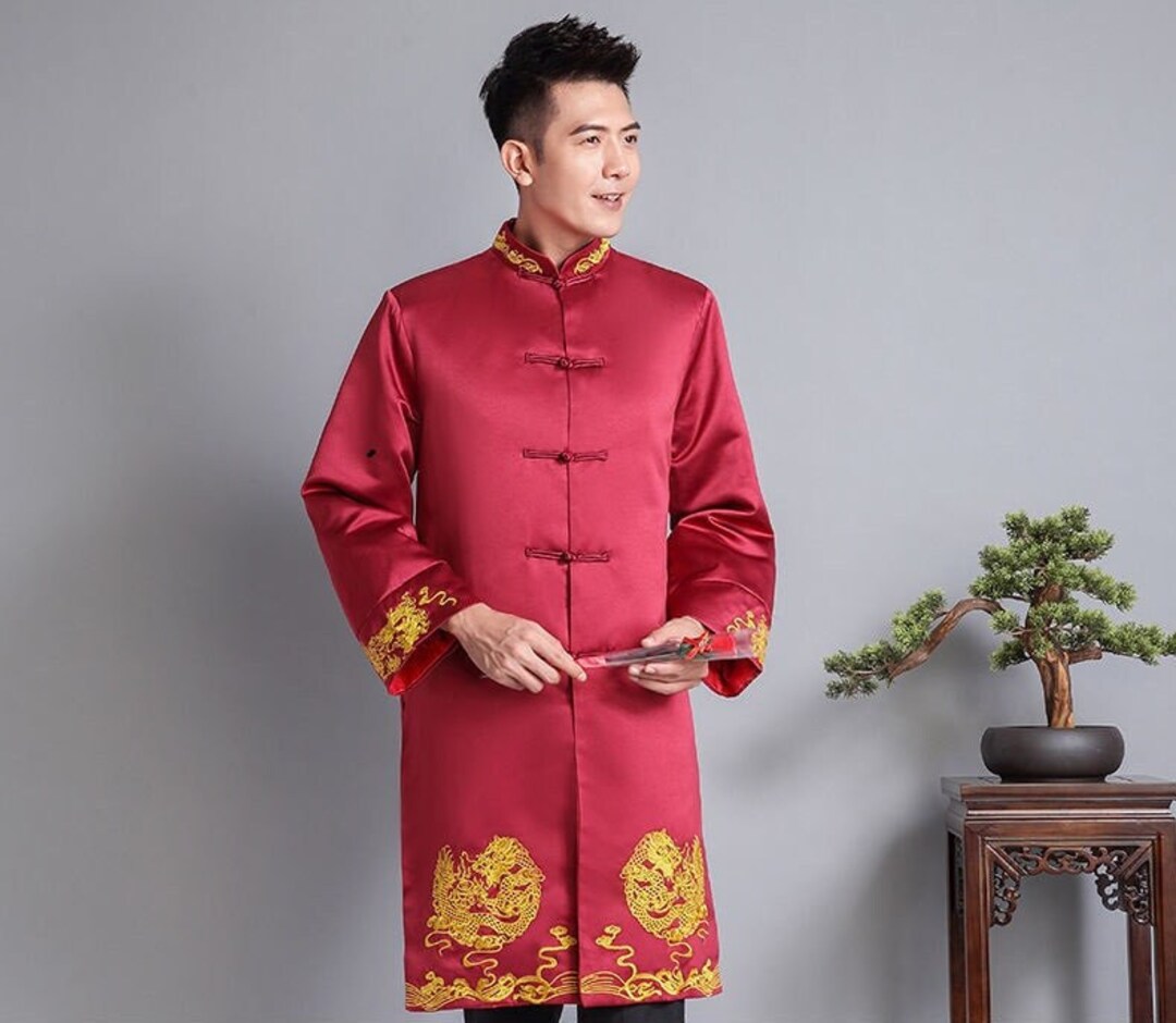 Asian Chinese Groom Best Men Wedding Tea Ceremony Suit, Mens ...