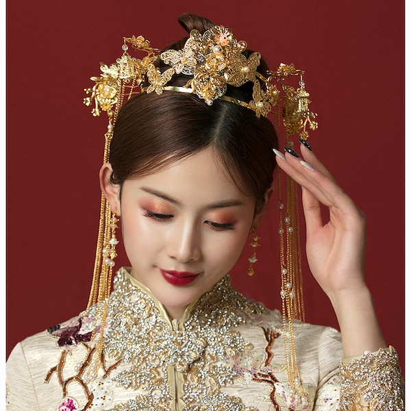 Chinese Wedding Earrings - Etsy