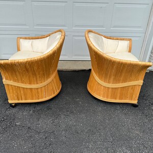 Pencil Reed Vintage Chairs - Set of 2 - Shipping is Estimated, Message ...