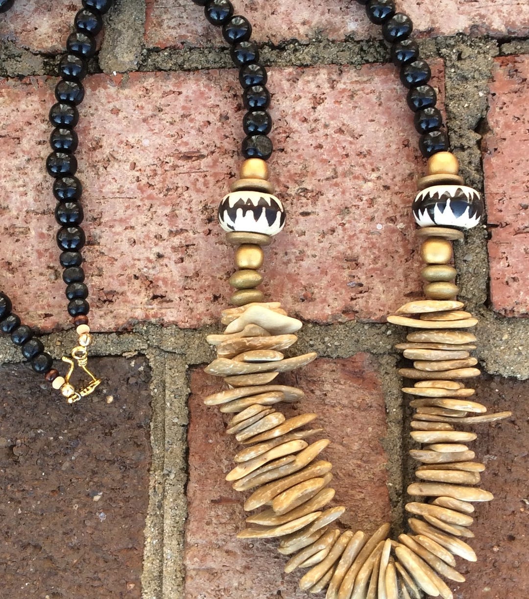 Coconut Shell Chip Necklace/ Casual Necklace/ All Seasons Necklace ...
