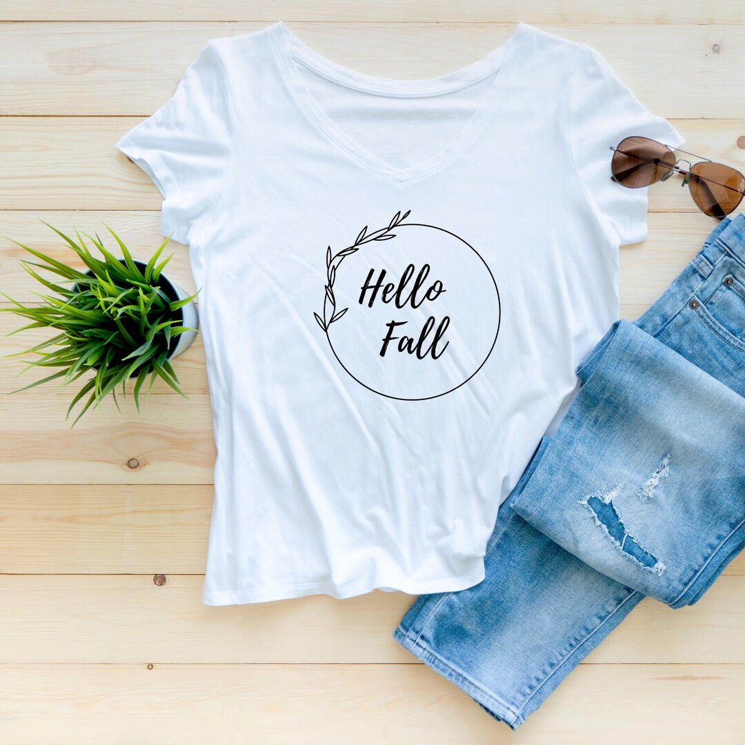 Hello Fall Svg - Etsy