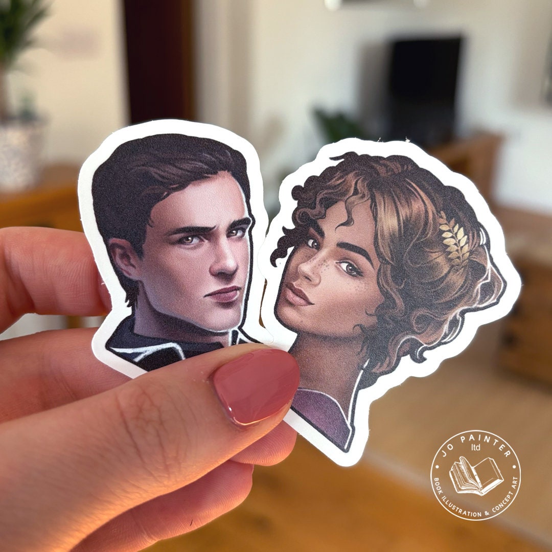 Chaol and Yrene Removable Sticker, Throne of Glass, Sarah J Maas ...