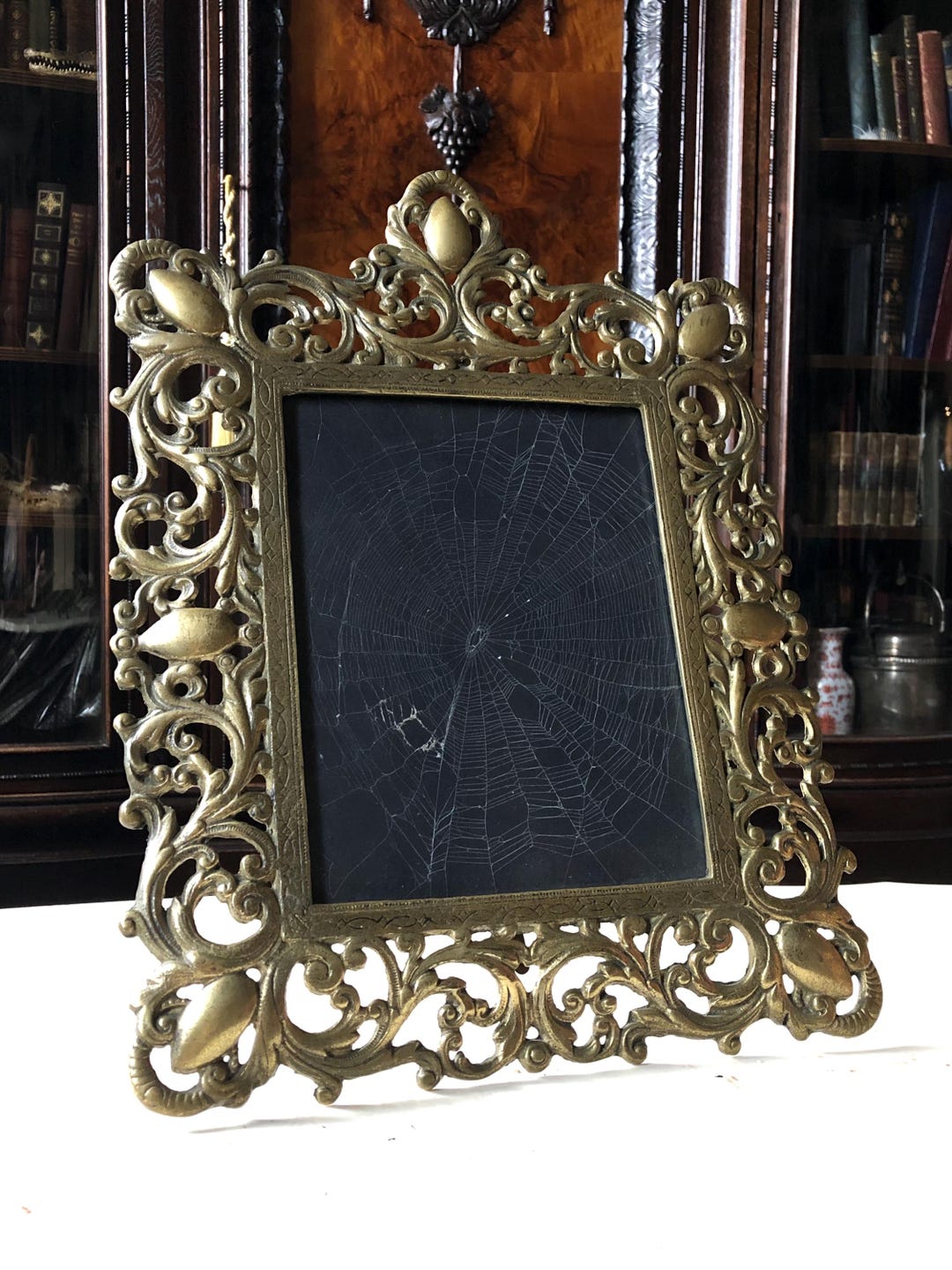 Antique Framed Spider Web - Etsy
