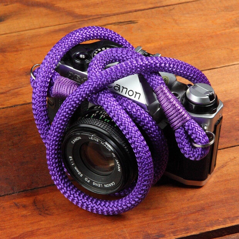 Purple Camera Strap - Etsy
