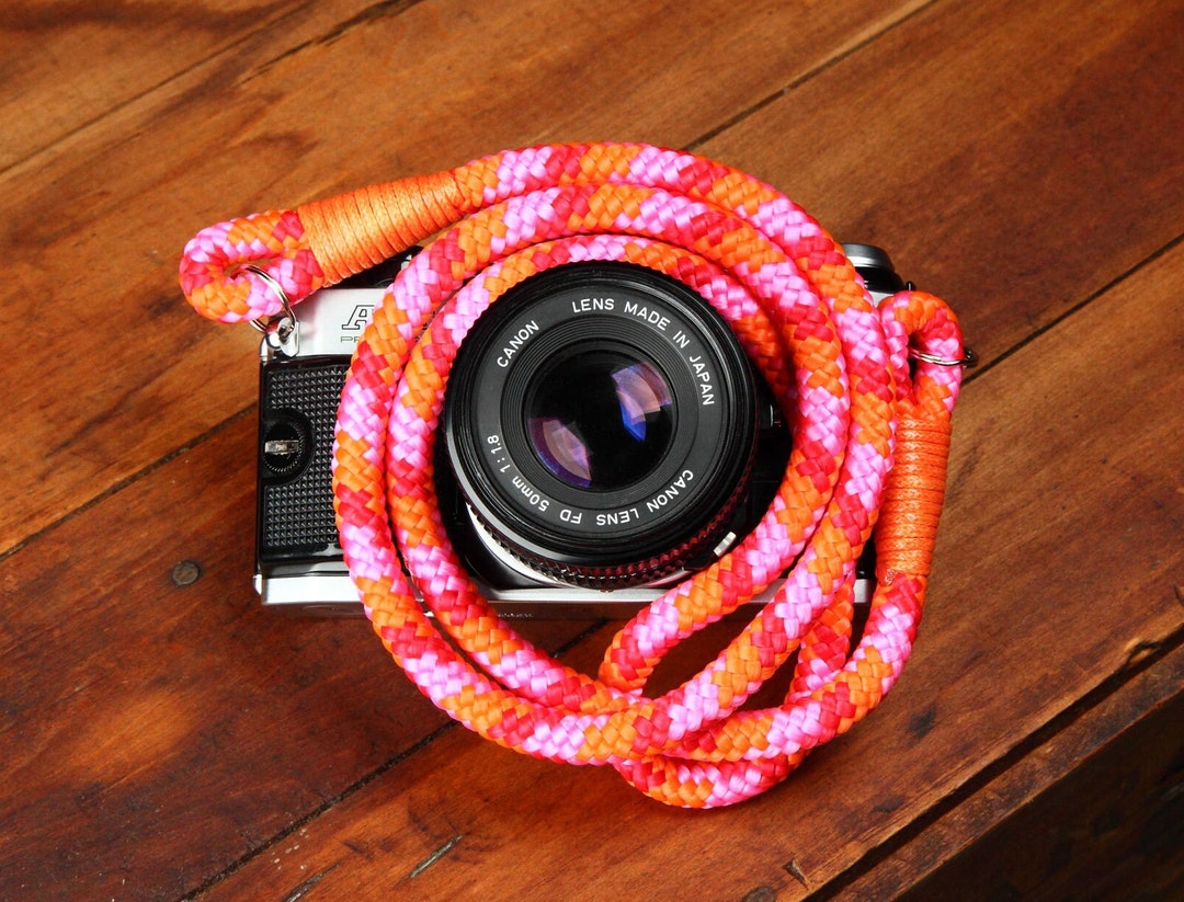 Rope Camera Strap (warm Tones) | Hand-made Premium Camera Strap - Etsy