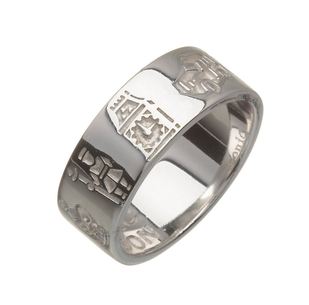 Iconic London Ring, Sterling Silver 6mm Wide - Etsy